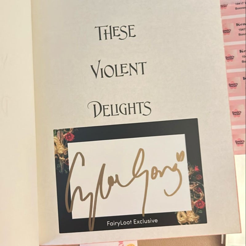 These Violet Delights-FAIRYLOOT EDITION by Chloe Gong, Hardcover ...