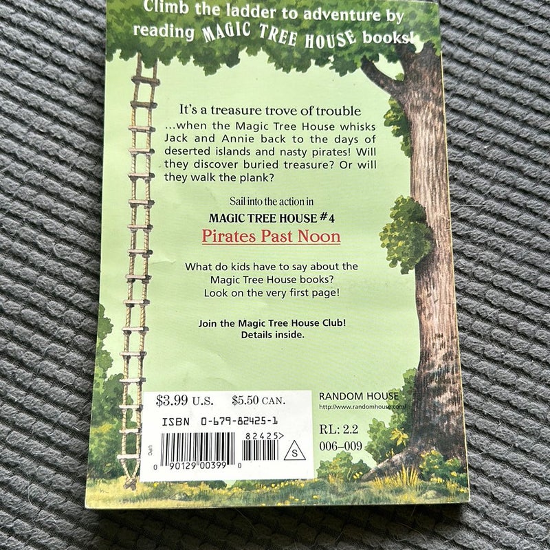 Magic Tree House #4: Pirates Past Noon by Mary Pope Osborne, Paperback ...