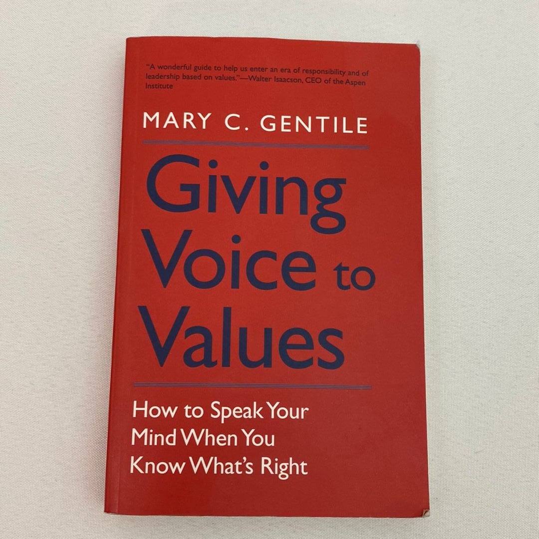 Giving Voice to Values by Mary C. Gentile, Paperback | Pangobooks