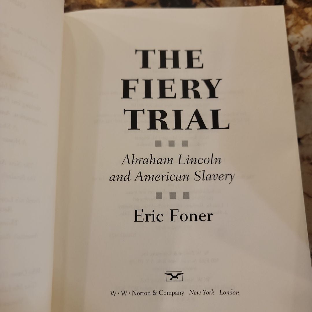 The Fiery Trial by Eric Foner