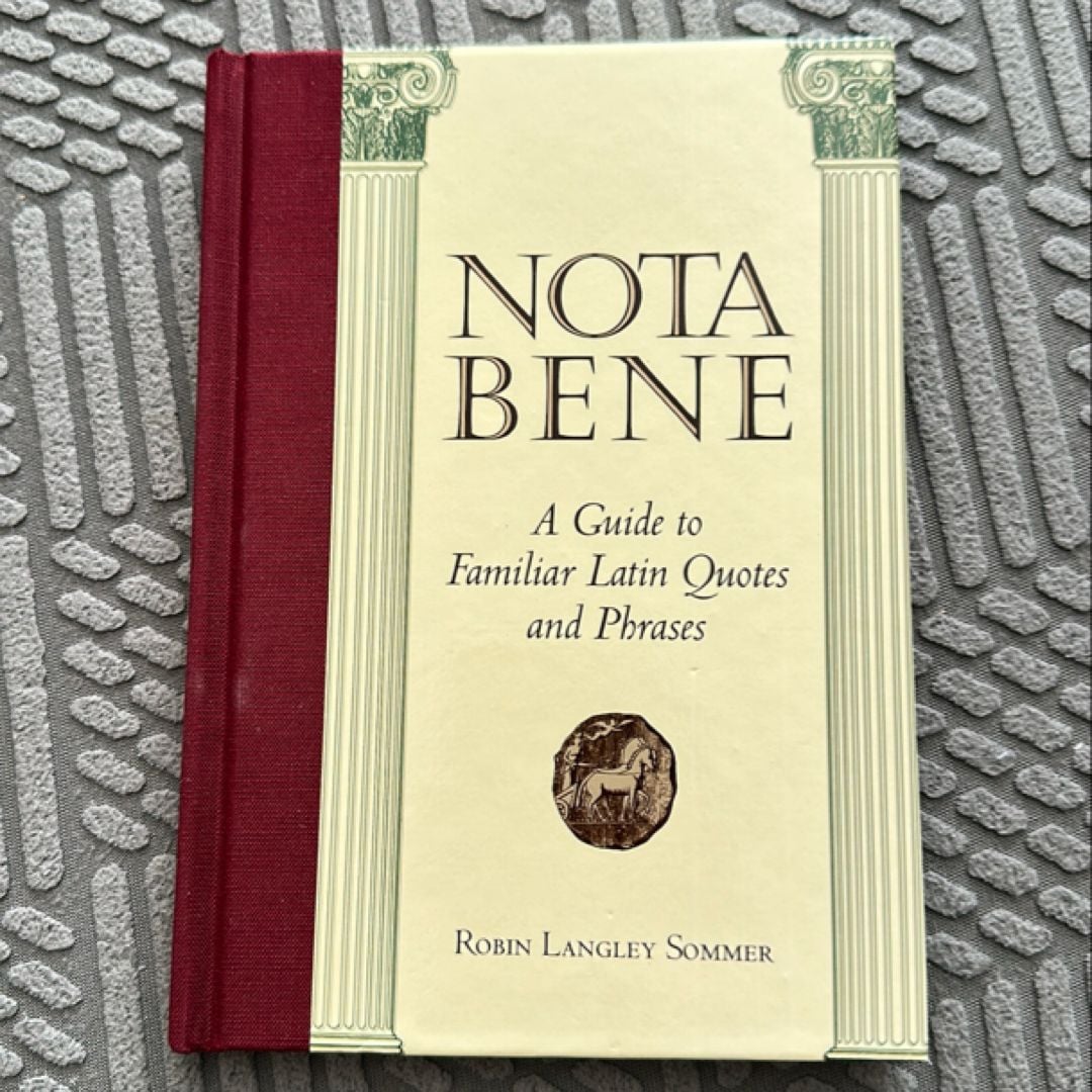 Nota Bene by Robin Langley Sommer, Hardcover | Pangobooks