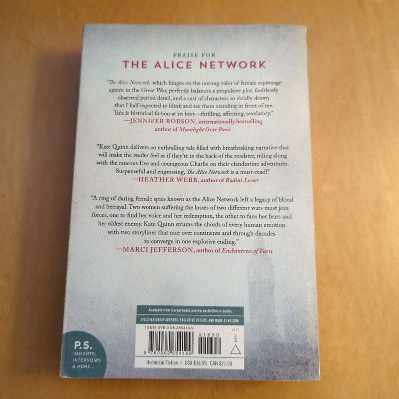 The Alice Network by Kate Quinn, Paperback | Pangobooks