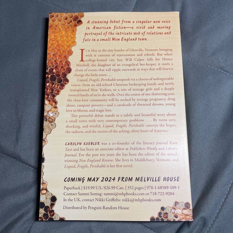 Liquid Fragile Perishable ARC by Carolyn Kuebler, Paperback | Pangobooks