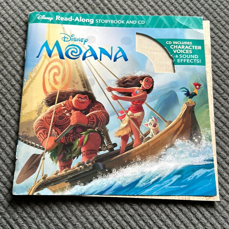 Moana Read Along Storybook And Cd By Disney Books