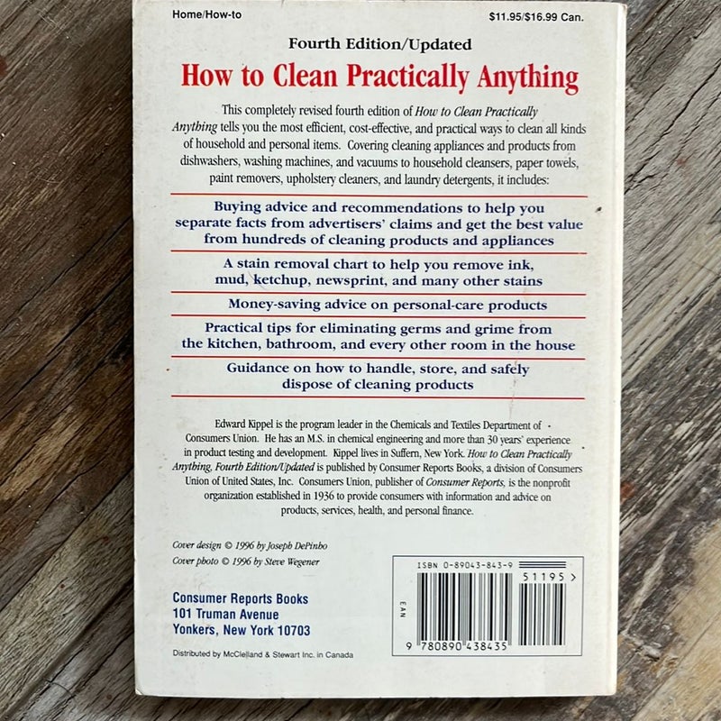 How to Clean Practically Anything by Monte Florman
