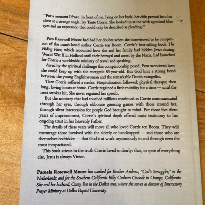The Five Silent Years of Corrie Ten Boom by Pamela Rosewell Moore