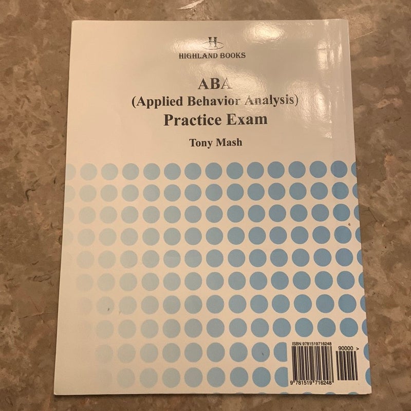 ABA (Applied Behavior Analysis) Practice Exam by Tony Mash, Paperback ...