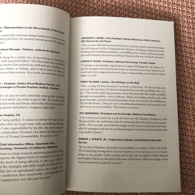 The Power of Personal Accountability by Mark Samuel, Paperback | Pangobooks