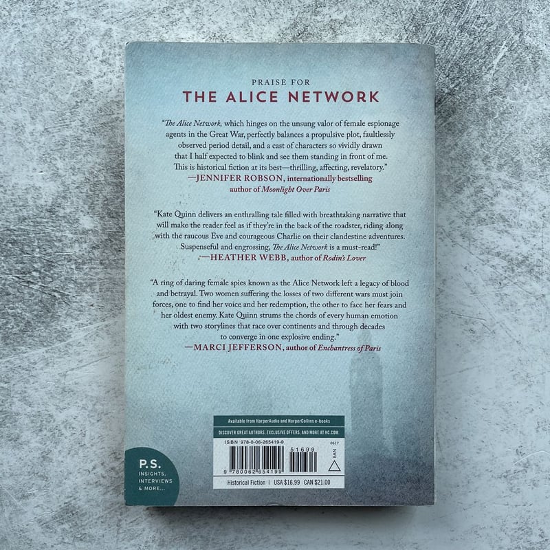 The Alice Network by Kate Quinn, Paperback | Pangobooks