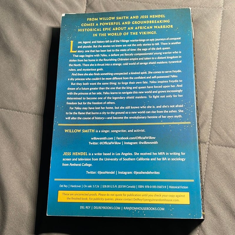 Black Shield Maiden ARC by Willow Smith, Paperback | Pangobooks