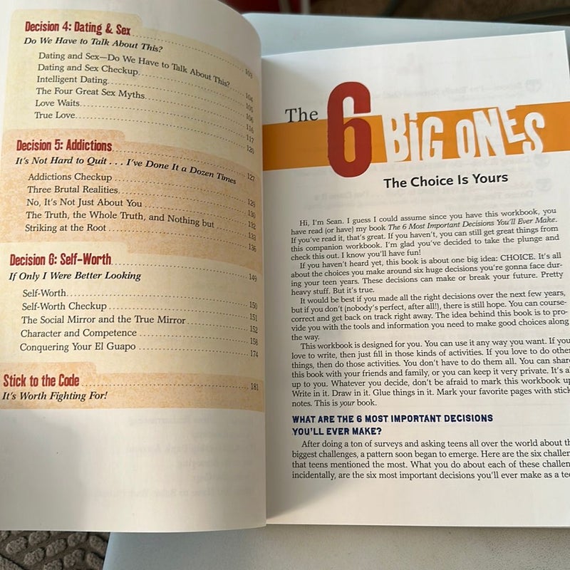 The 6 Most Important Decisions You'll Ever Make Personal Workbook by ...