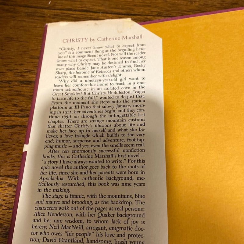 Christy 1st edition by Catherine Marshall, Hardcover | Pangobooks