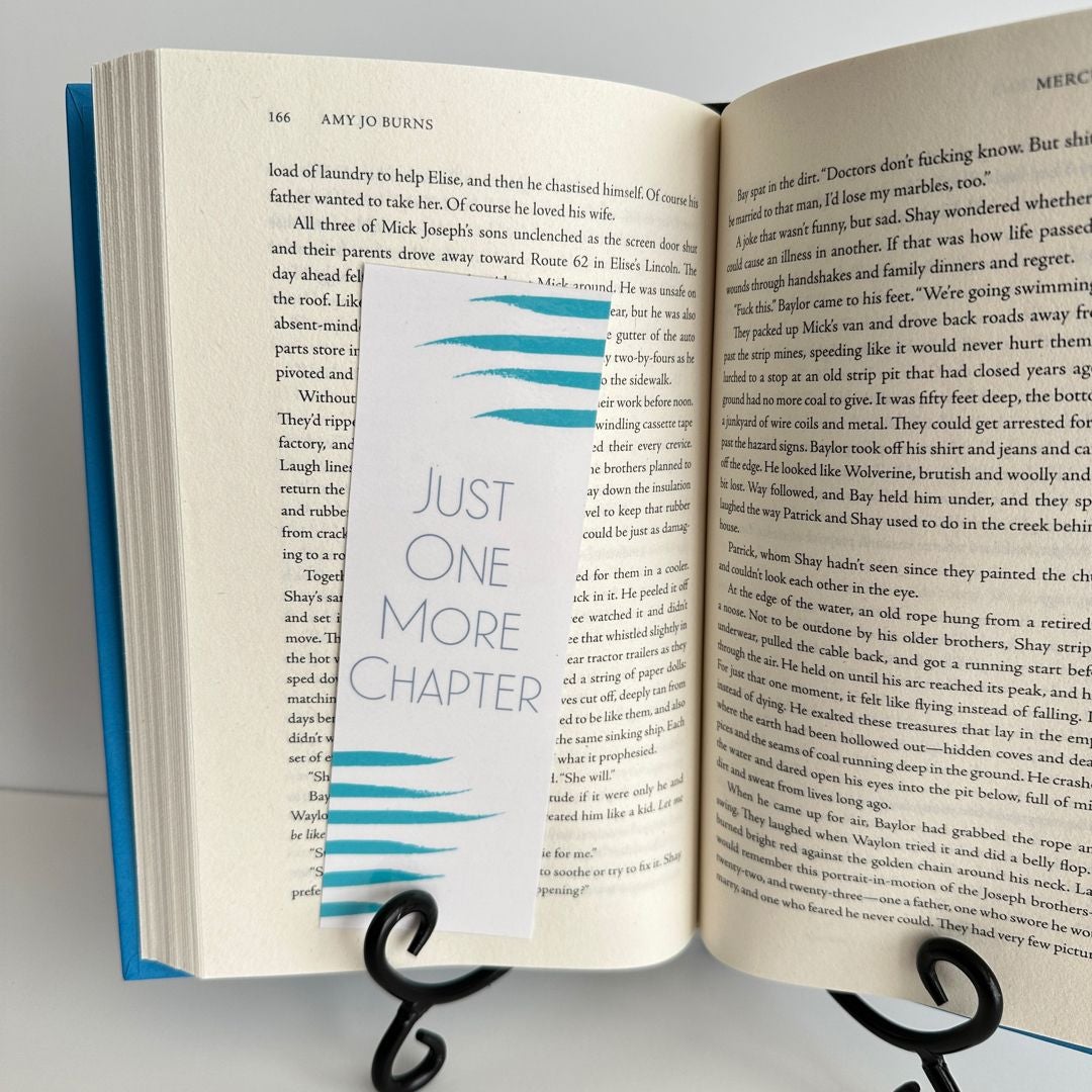 Bookmark “Just One More Chapter” by Made by ManatakaCottage, Paperback ...