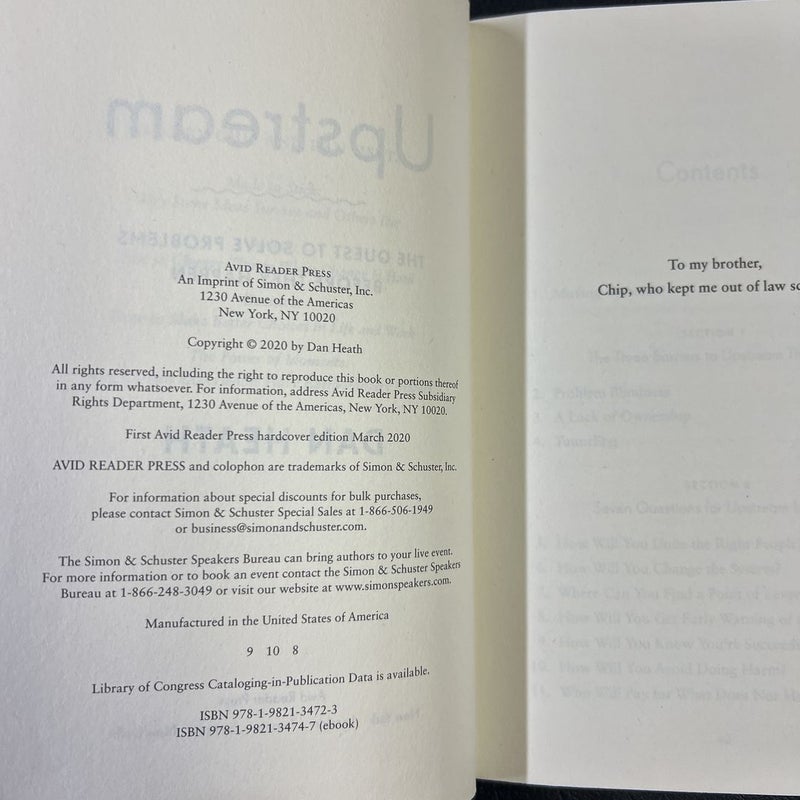 Upstream by Dan Heath, Hardcover | Pangobooks