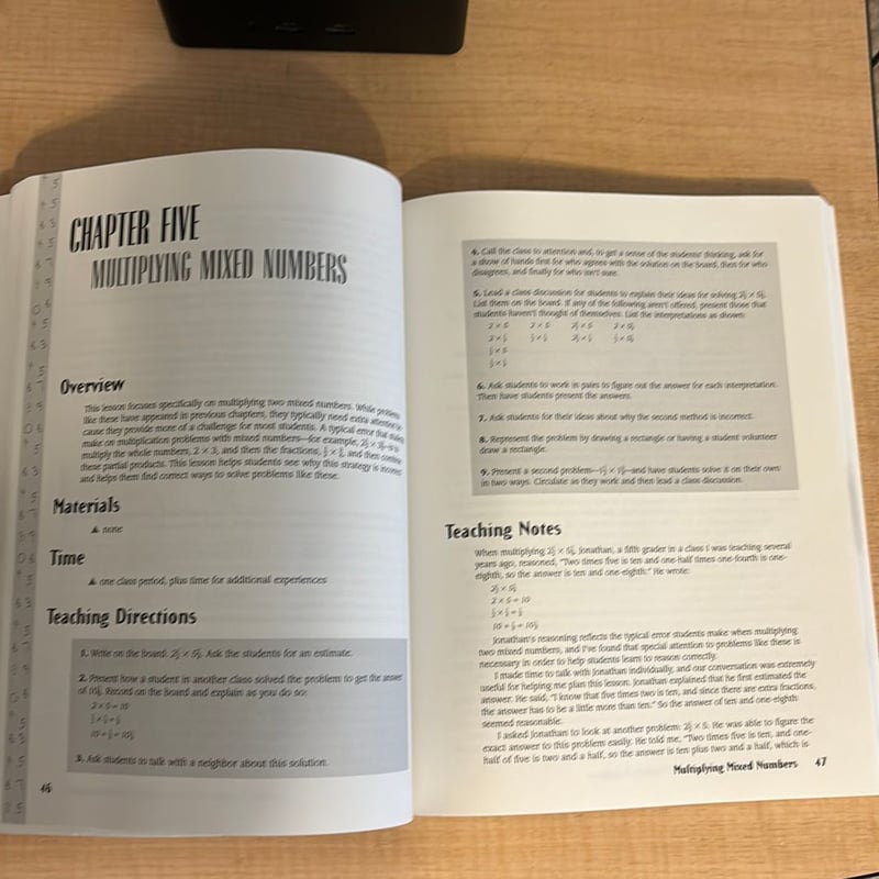 Lessons for Multiplying and Dividing Fractions, Grades 5-6 by Marilyn Burns