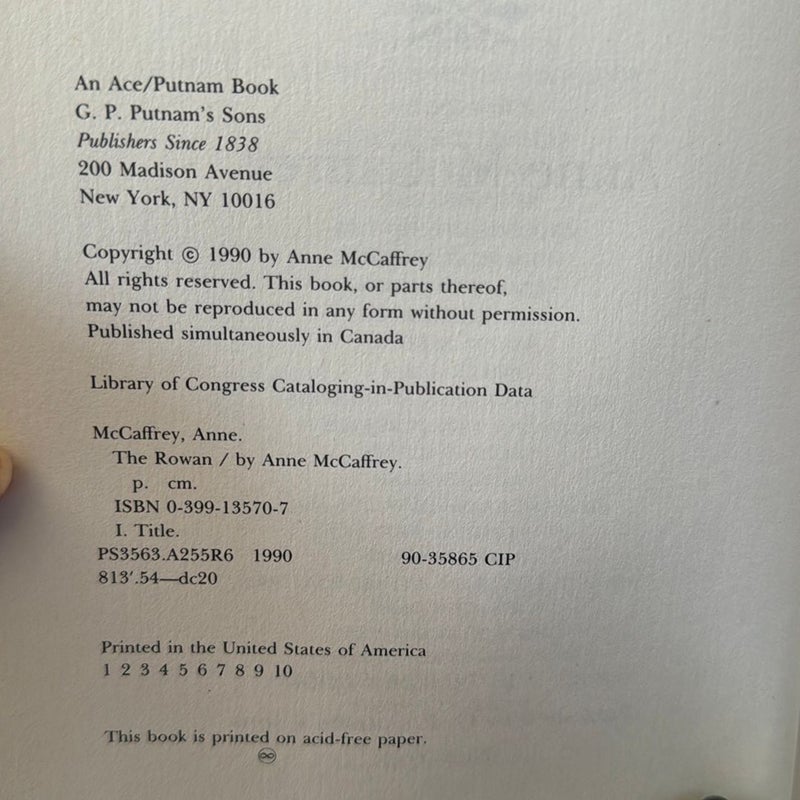 The Rowan by Anne McCaffrey