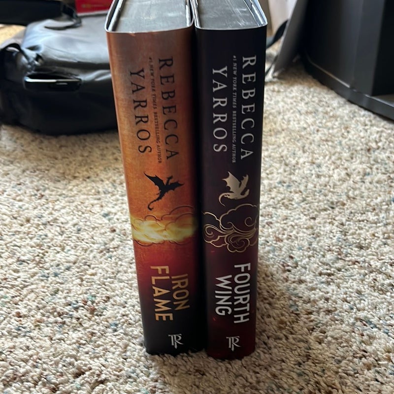 Iron Flame and Fourth Wing Special Edition *Both with Black Sprayed ...