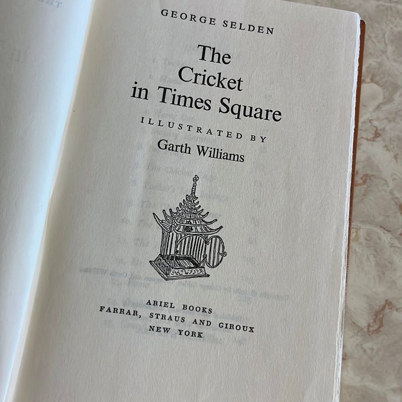 The Cricket in Times Square by George Selden; Garth Williams ...