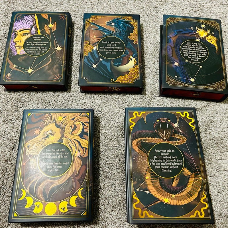 Bookish Box Ruthless Boys of the Zodiac Signed Set by Caroline Peckham ...