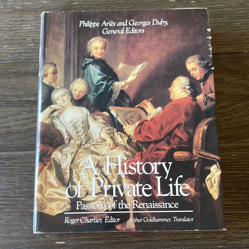 A History of Private Life by Philippe Aries & Georges Duby, Hardcover ...