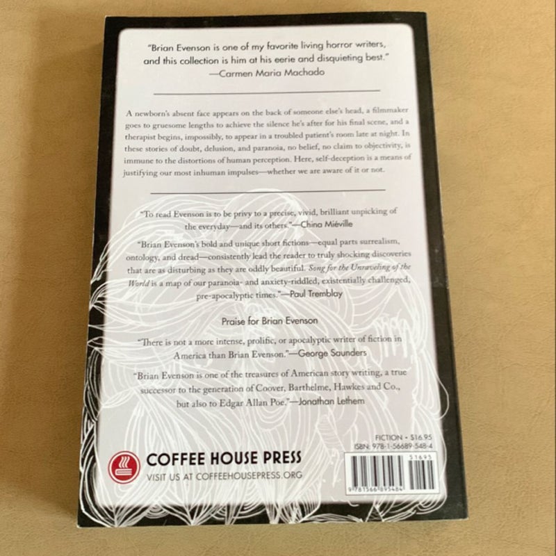Song for the Unraveling of the World by Brian Evenson, Paperback ...