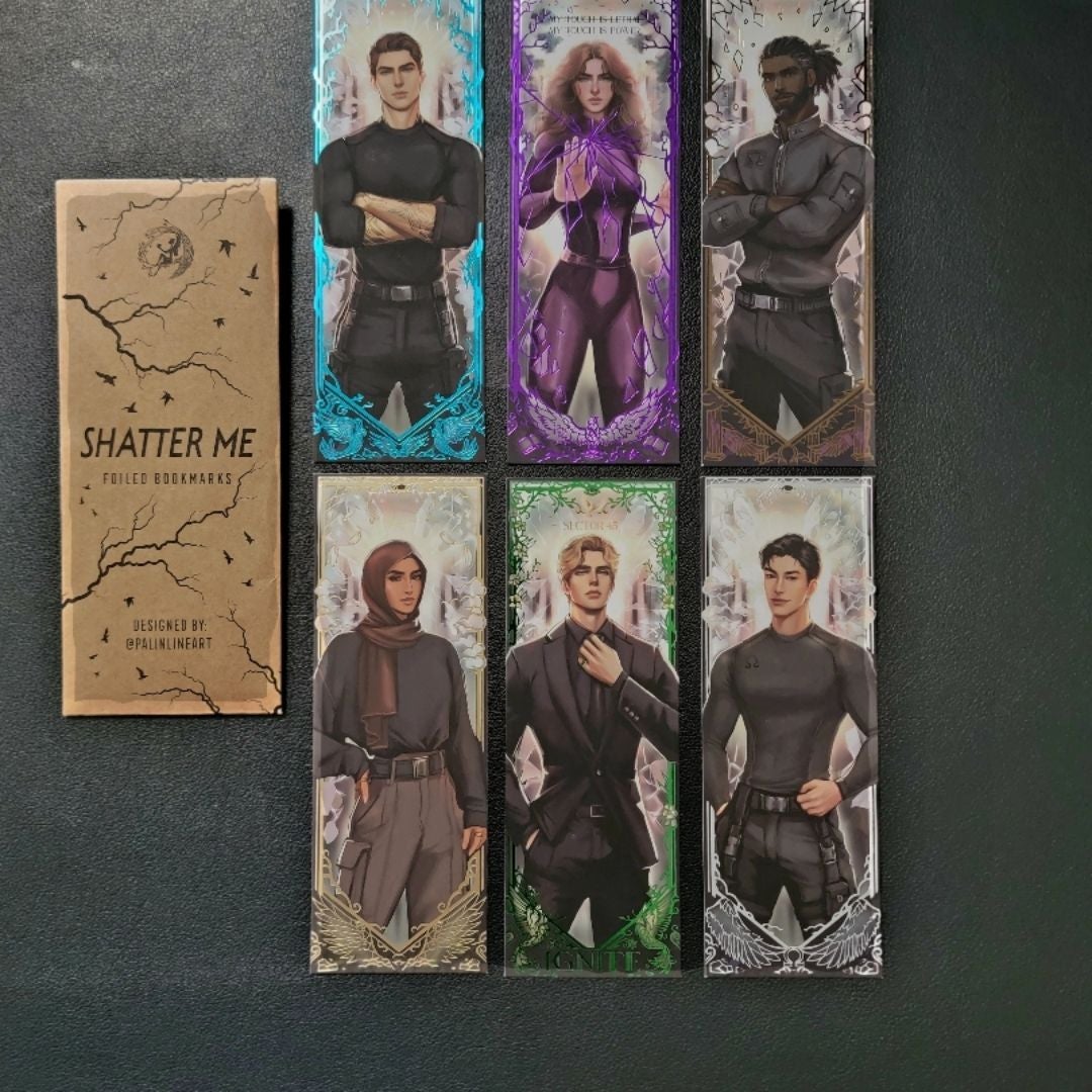 Fairyloot Shatter Me Foiled Bookmarks by Tahereh Mafi, Hardcover ...