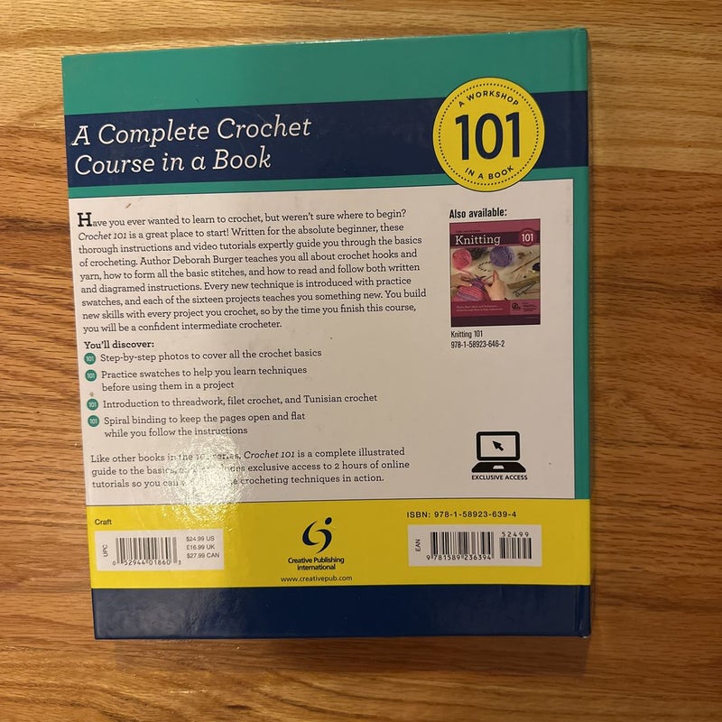 Crochet 101 by Deborah Burger, Hardcover | Pangobooks