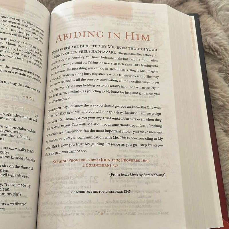 Jesus Calling Devotional Bible, NKJV by Sarah Young