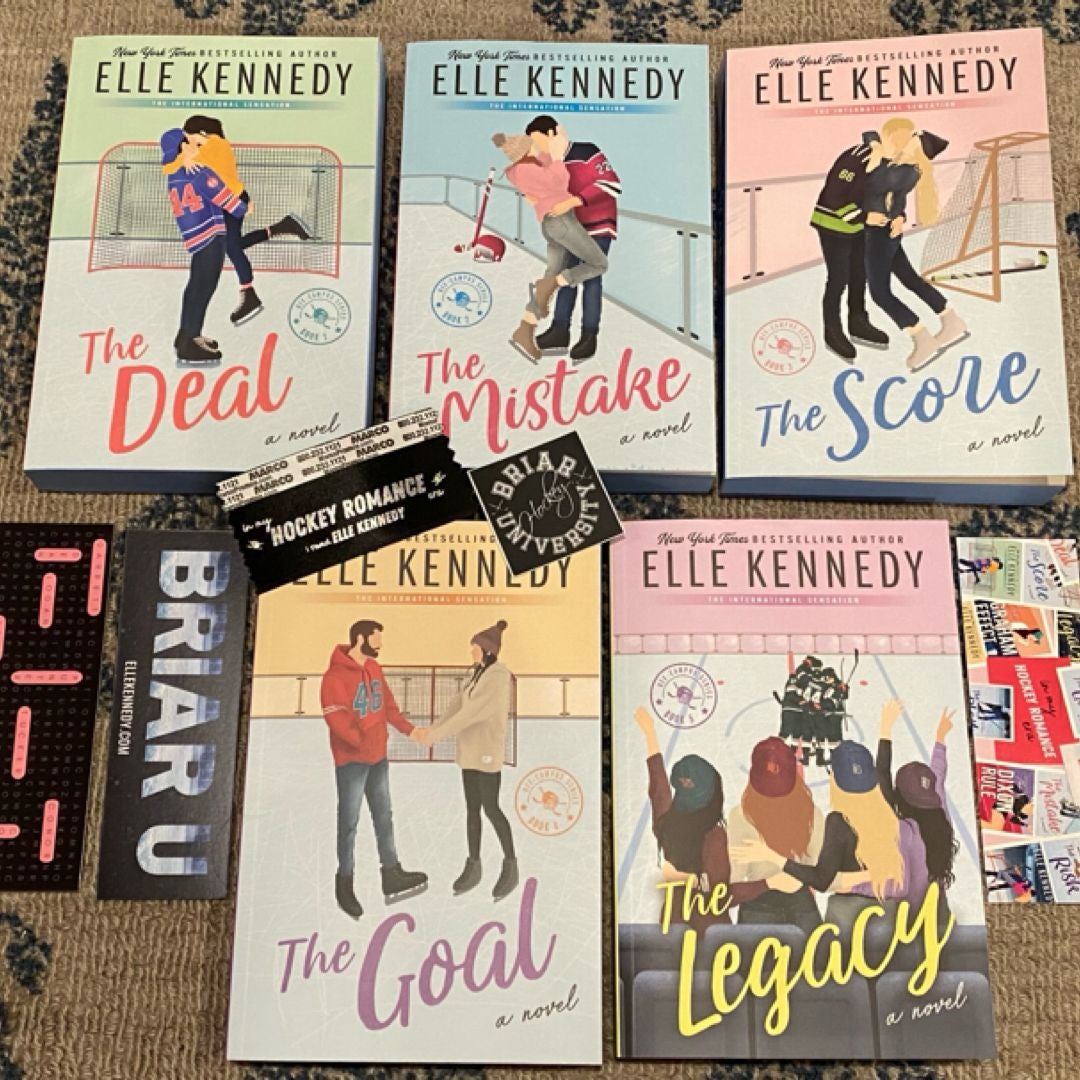 Signed - Elle Kennedy Off Campus Series Blue Sprayed Edges by Elle ...