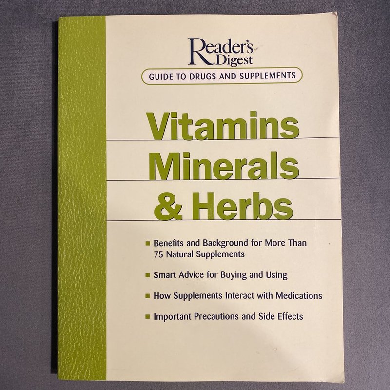 Guide to Vitamins, Minerals and Herbs by Reader's Digest Editors