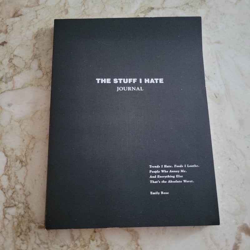 The Stuff I Hate Journal by Emily Rose , Paperback | Pangobooks