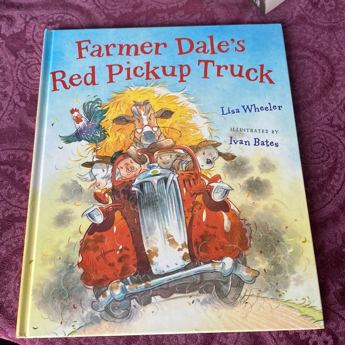 Farmer Dale's Red Pickup Truck Board Book by Lisa Wheeler