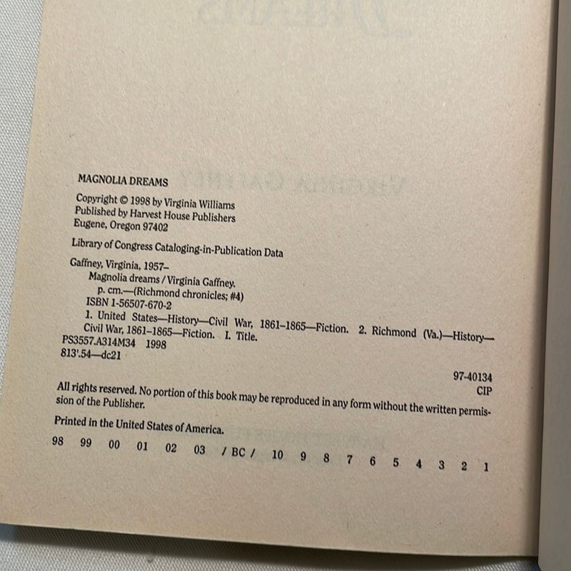 Magnolia Dreams by Virginia Gaffney, Paperback | Pangobooks