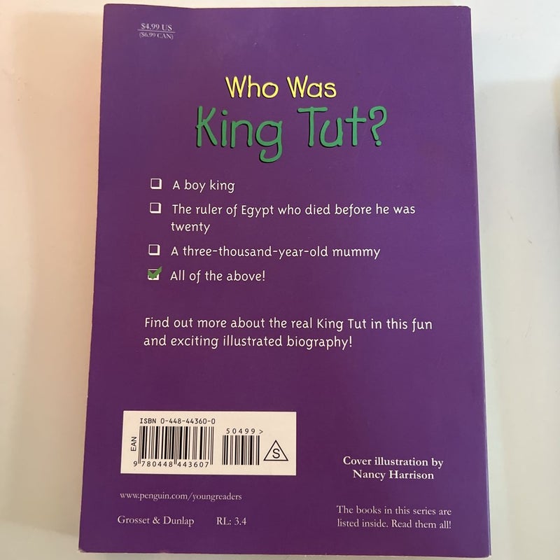 Who Was King Tut? by Roberta Edwards, Who HQ