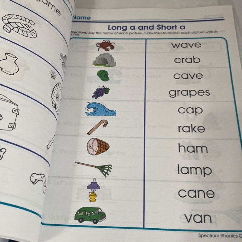 Spectrum Phonics, Grade 1 by Spectrum