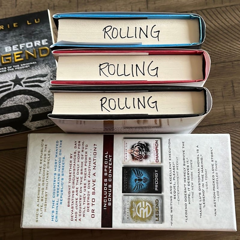 Legend Trilogy Boxed Set by Marie Lu