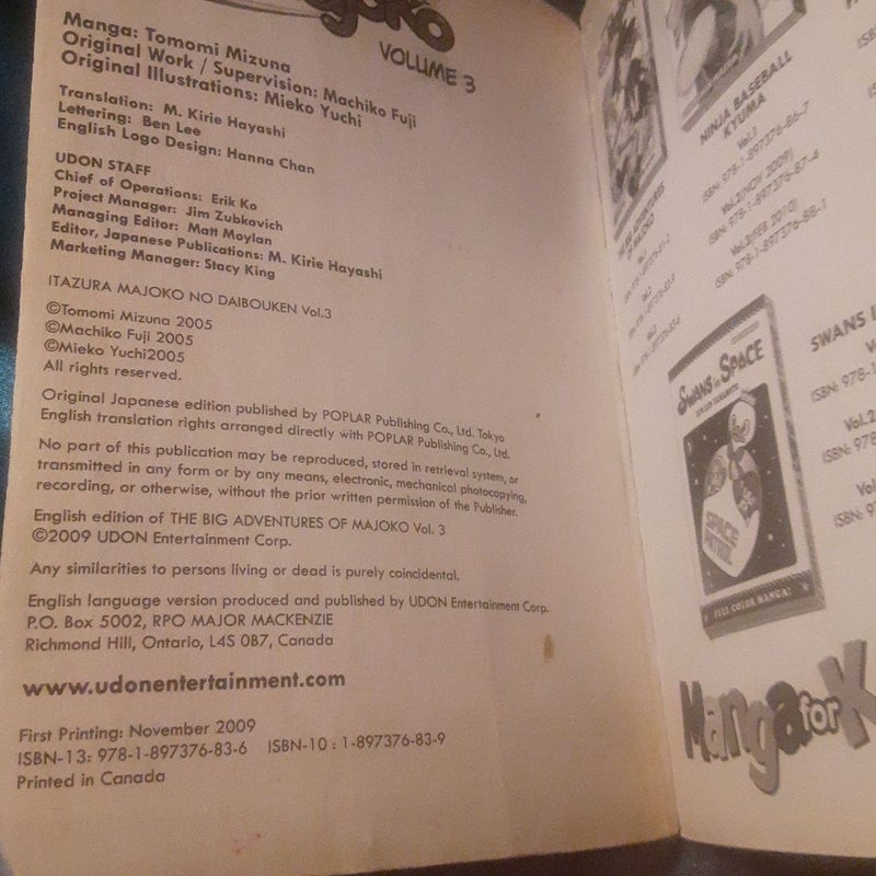 The Big Adventures of Majoko by Tomomi Mizuna