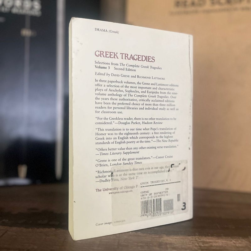 Greek Tragedies by David Grene