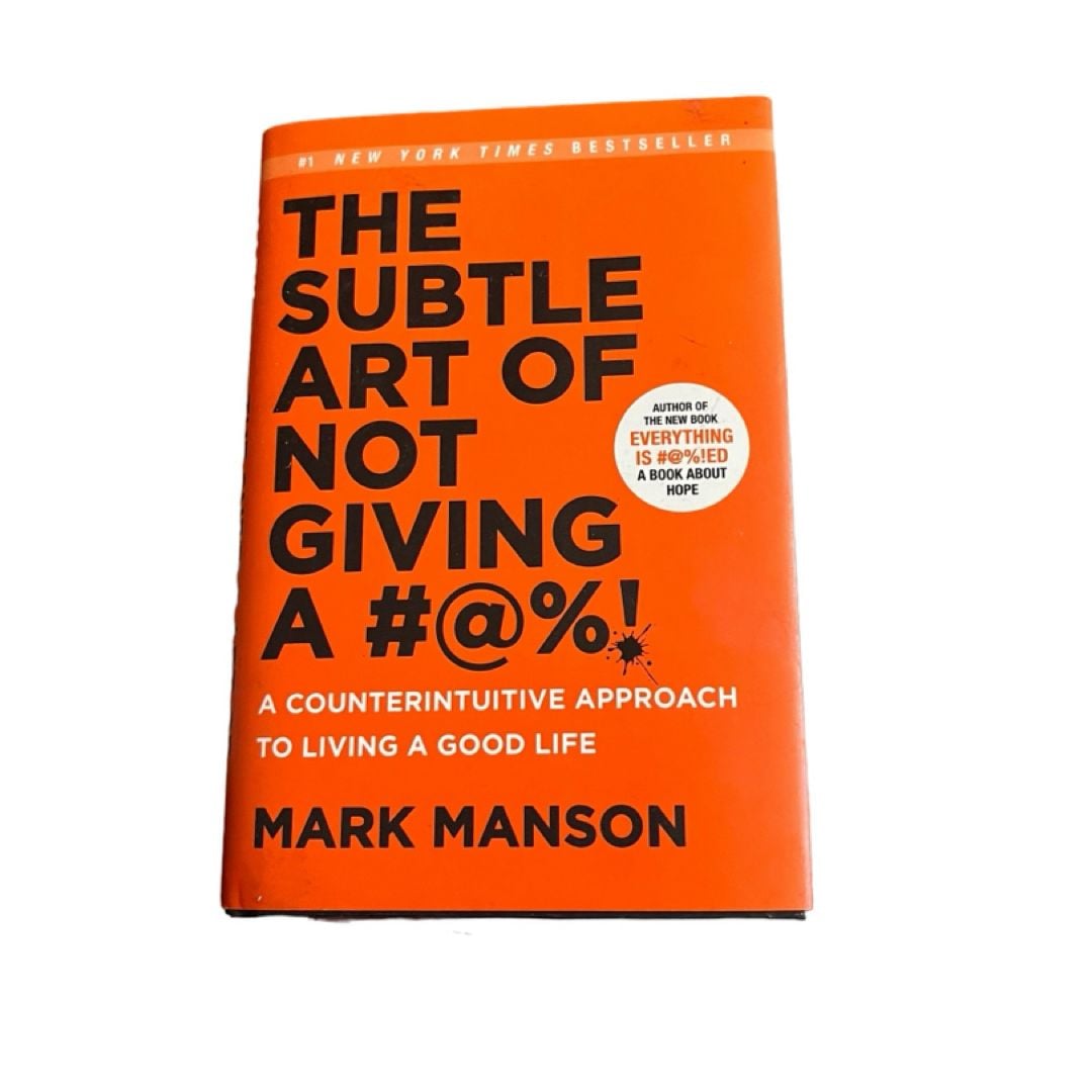 The Subtle Art of Not Giving A #@%! Hardcover Book by Mark Mason ...