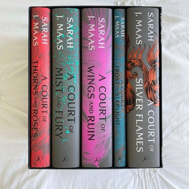 ACOTAR Series Hardcover Books Full 5 Book Set NEW by Sarah J Maas ...