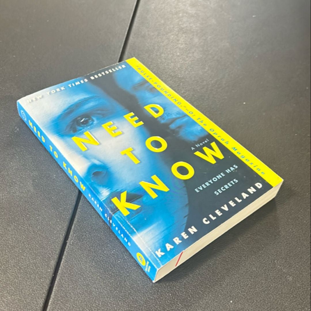 Need to Know by Karen Cleveland, Paperback | Pangobooks