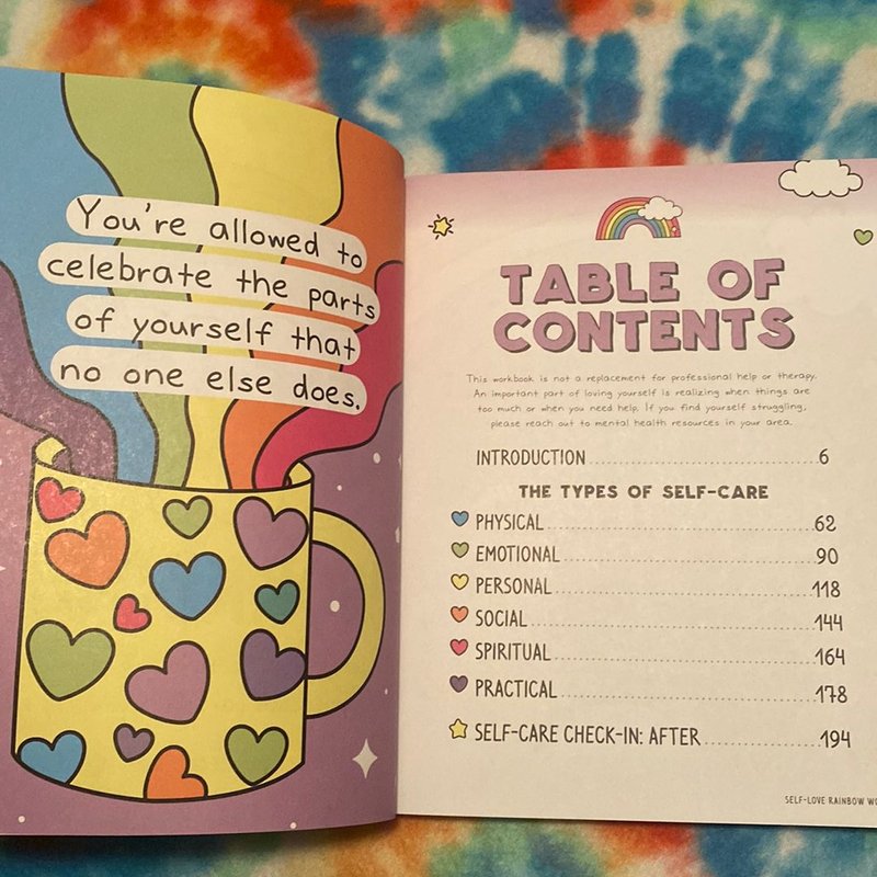 Self-Love Rainbow Workbook by Dominee Calderon