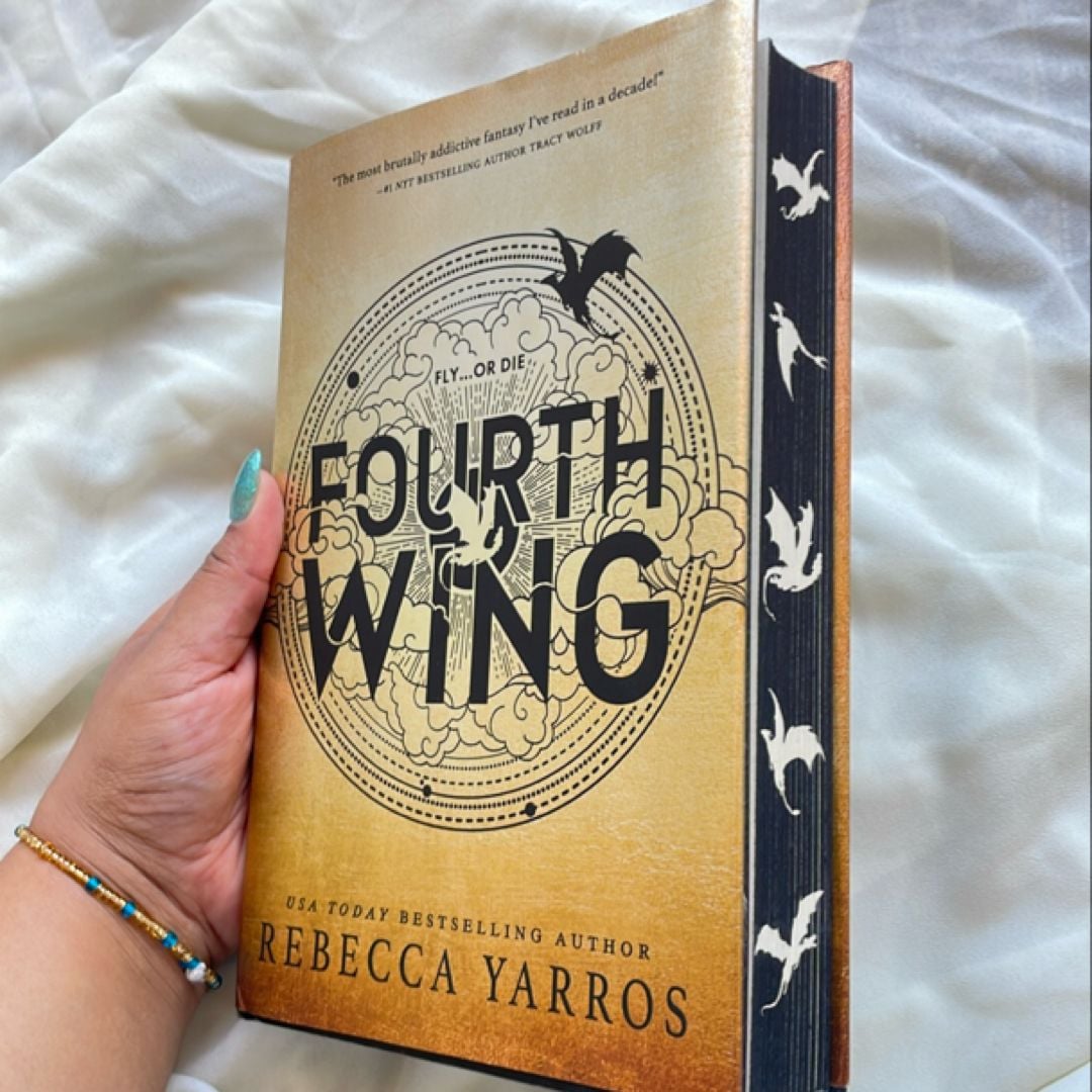 Fourth Wing First Print Edition by Rebecca Yarros, Hardcover | Pangobooks