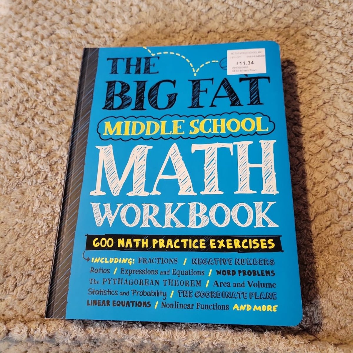 The Big Fat Middle School Math Workbook by Workman Publishing