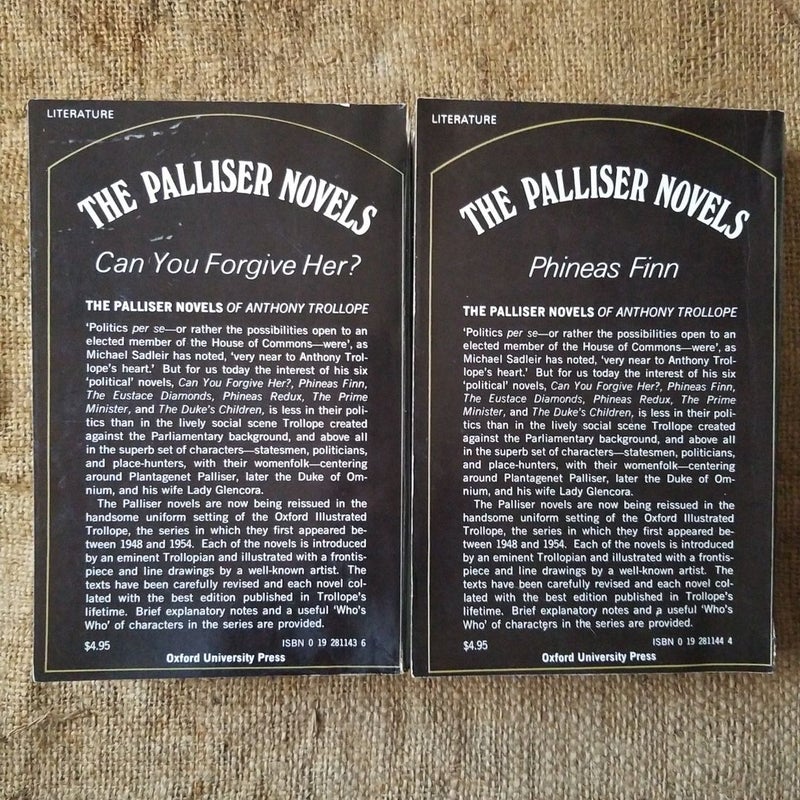 The Palliser Novels by Anthony Trollope, Paperback | Pangobooks