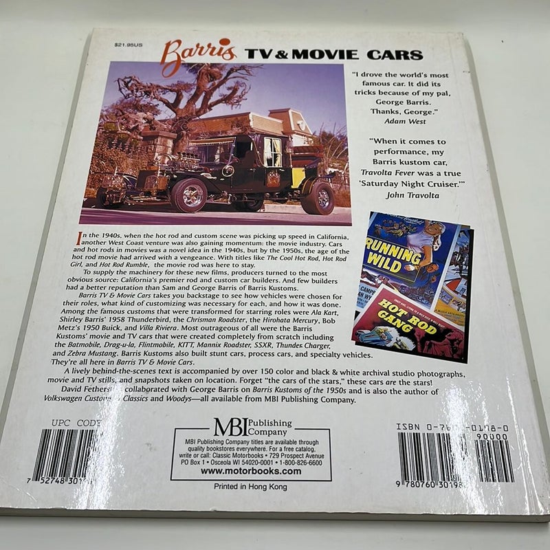 Barris TV and Movie Cars by David Fetherston, Paperback | Pangobooks
