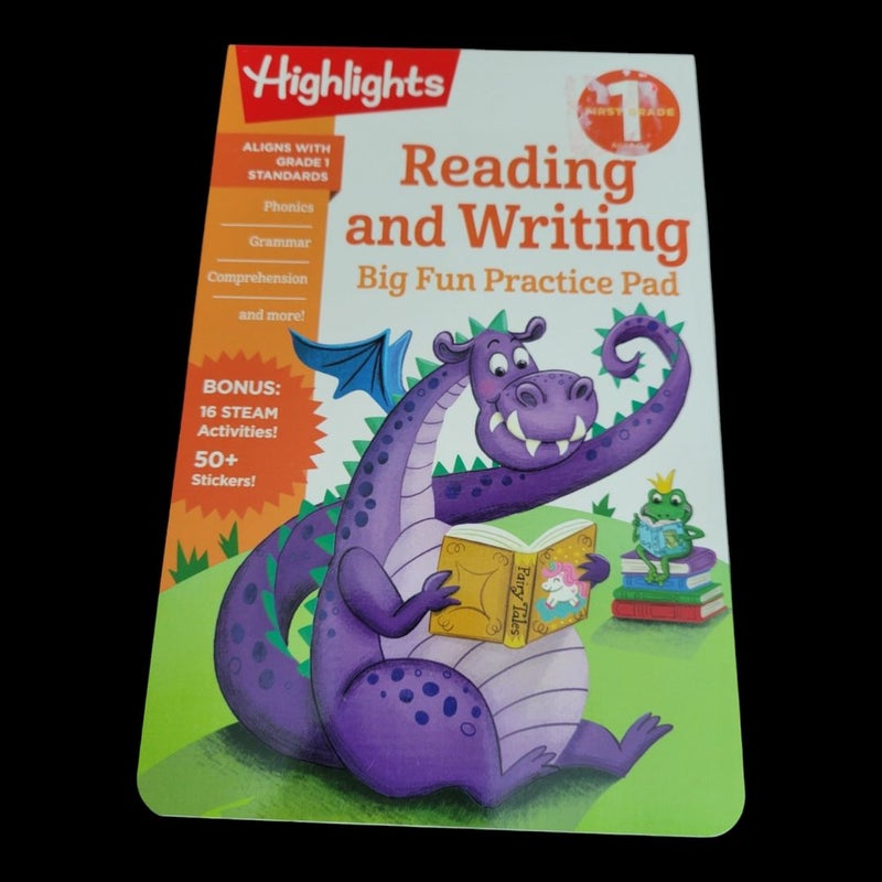 First Grade Reading and Writing Big Fun Practice Pad by Highlights Learning