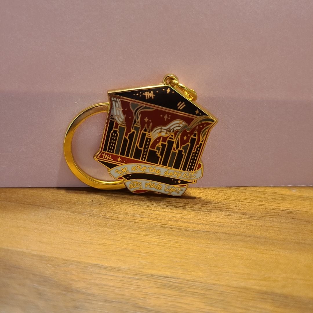 Owlcratw This Savage Song Inspired Keychain by V. E. Schwab, Paperback ...