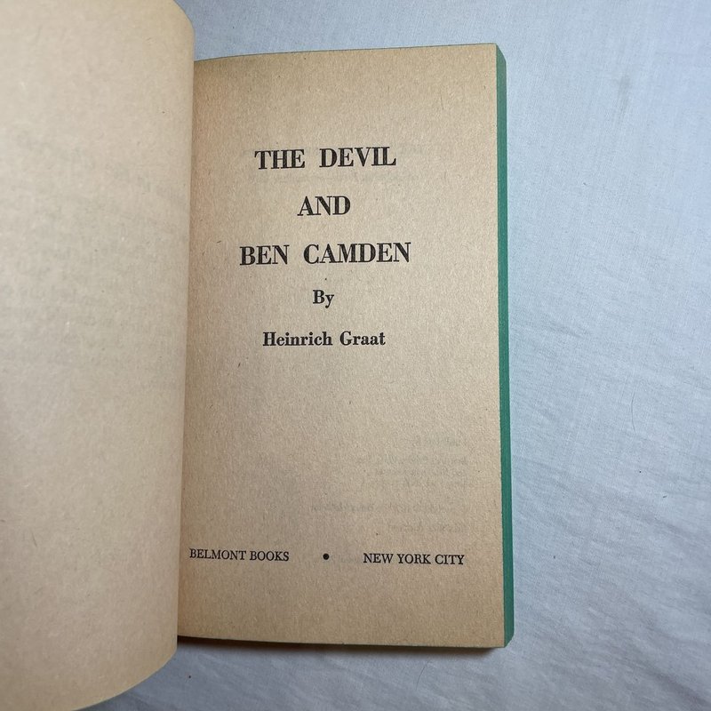 The Devil & Ben Camden by Heinrich Graat, Paperback | Pangobooks