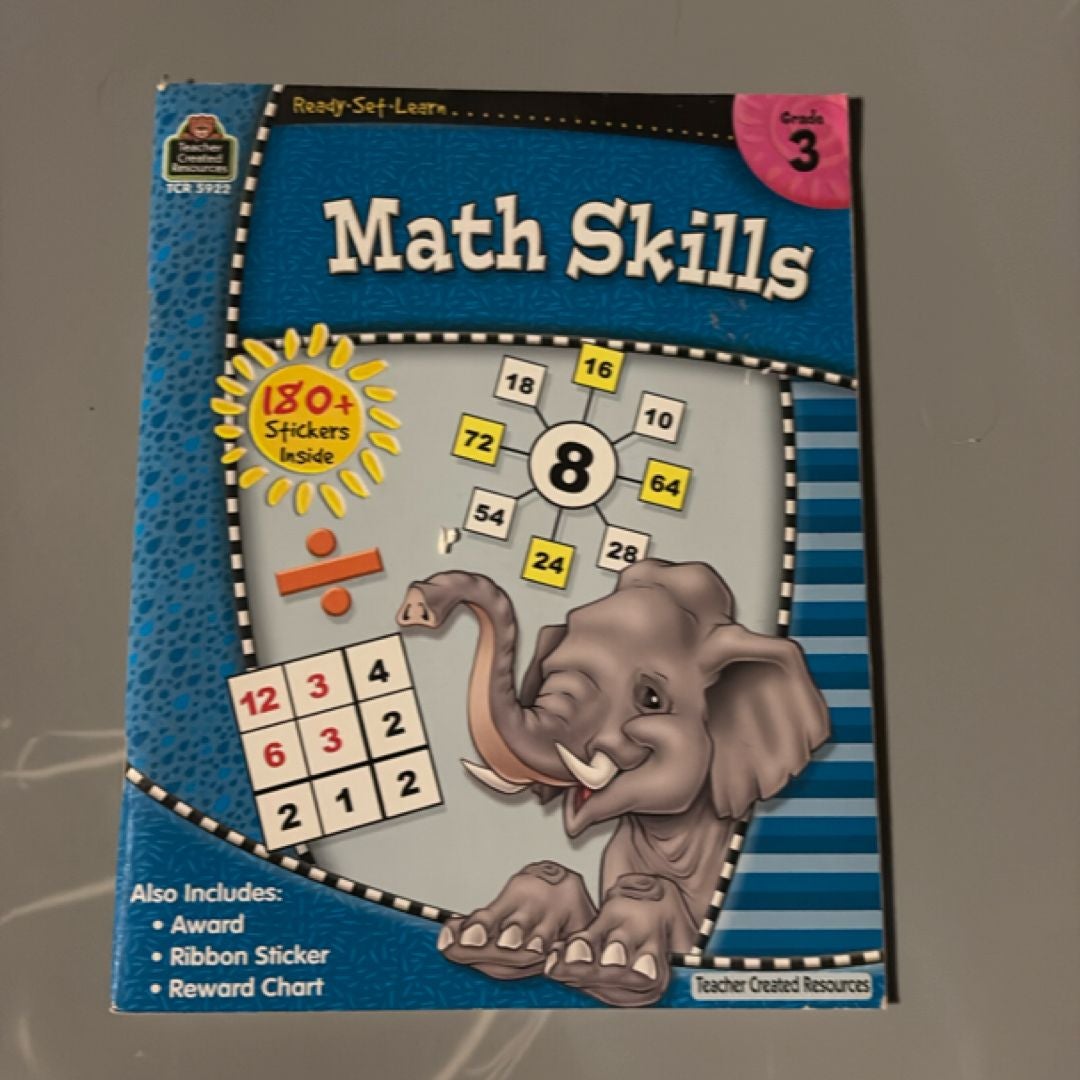 Math Skills, Grade 3 by Ina Massler Levin